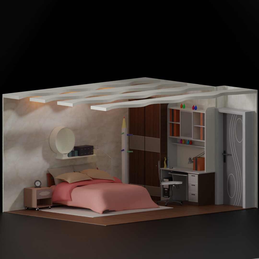 ArtStation - İsometric Study Room | Game Assets