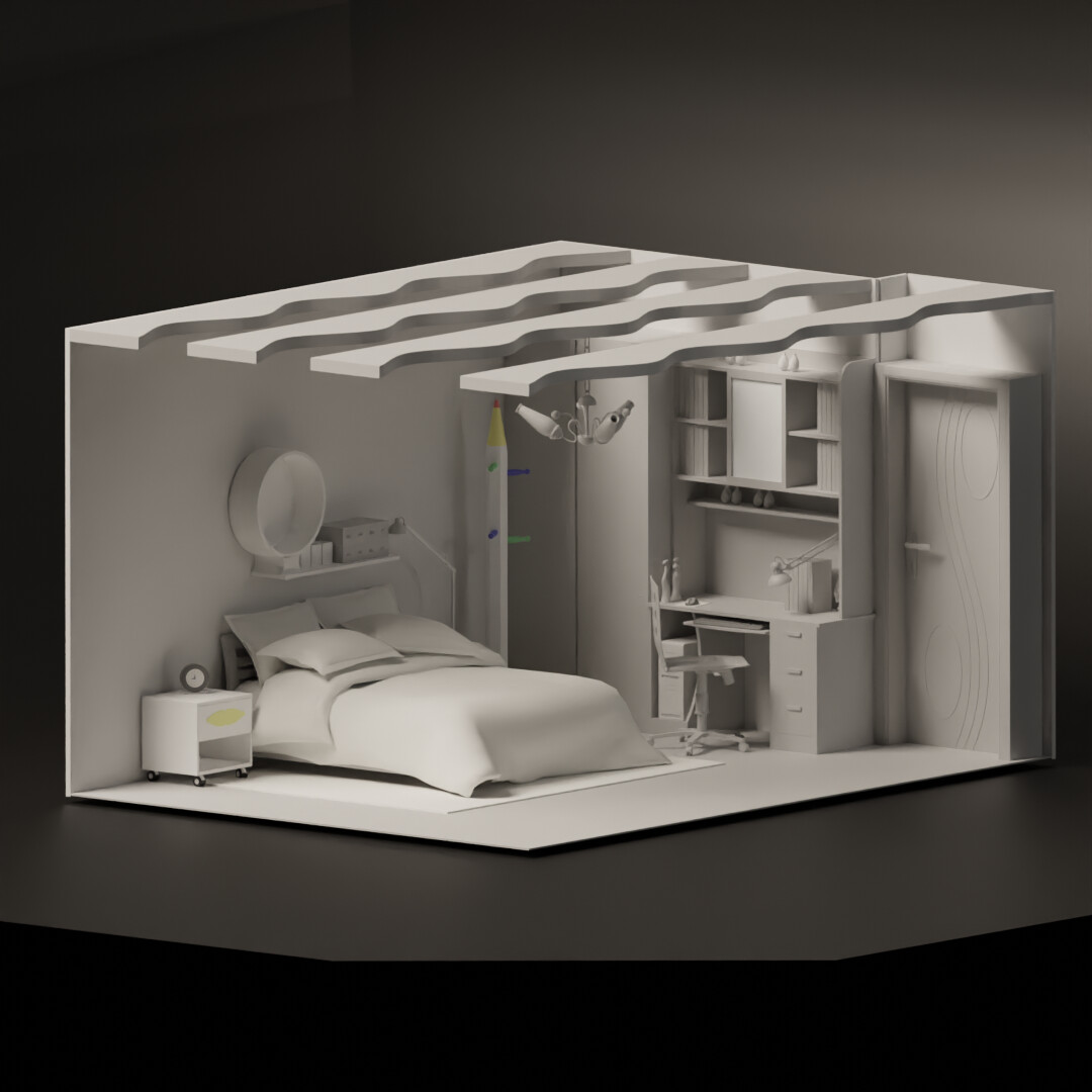 ArtStation - İsometric Study Room | Game Assets