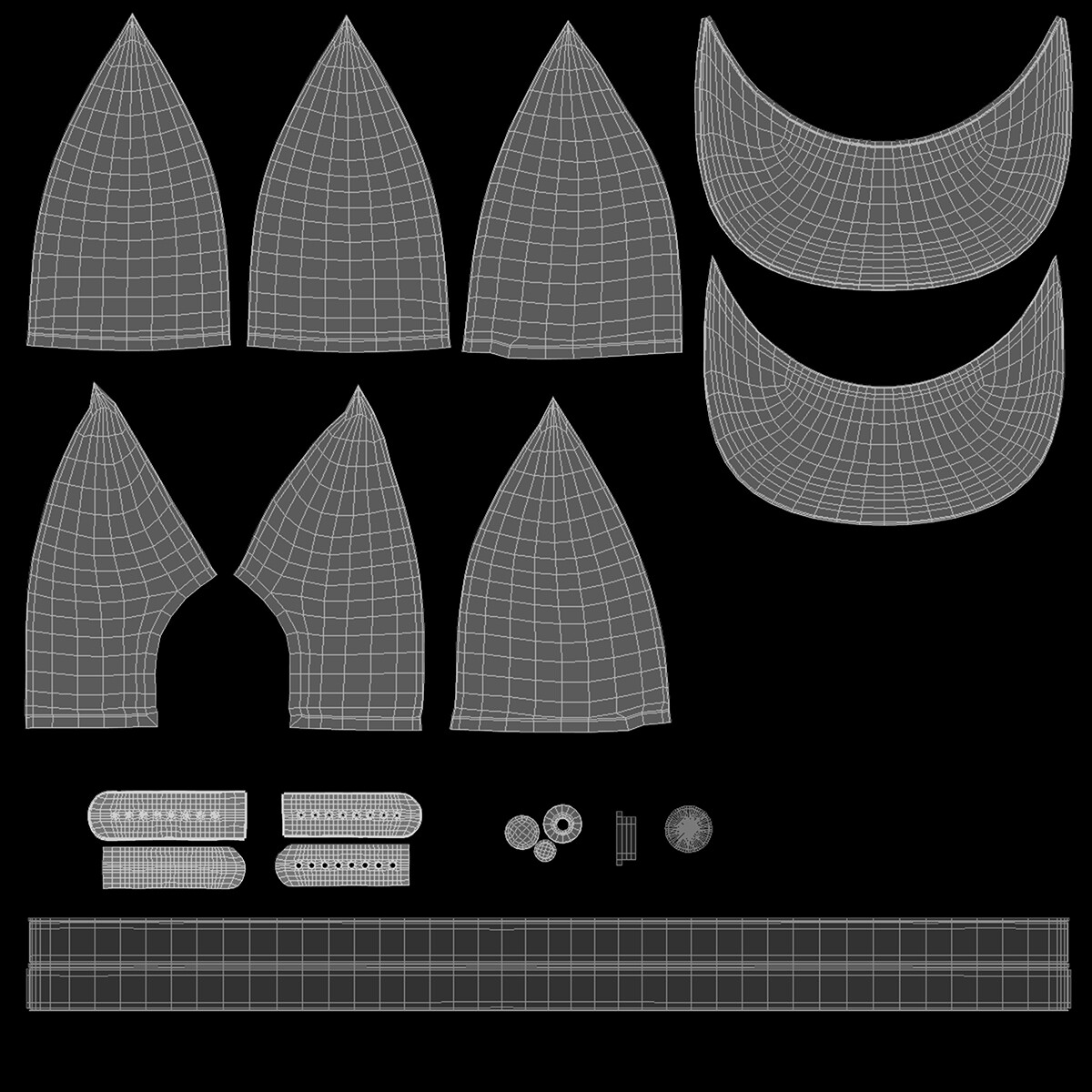 ArtStation - Snapback Cap white headwear with flat visor | Resources