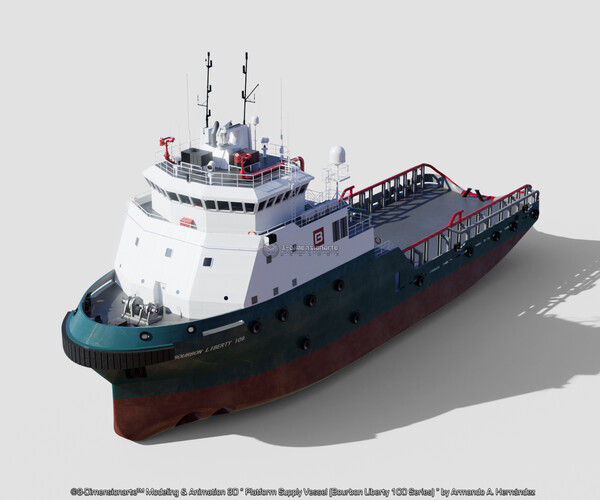 ArtStation - Platform Supply Vessel (PSV) | Resources