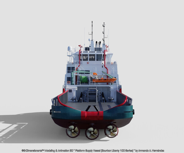 ArtStation - Platform Supply Vessel (PSV) | Resources