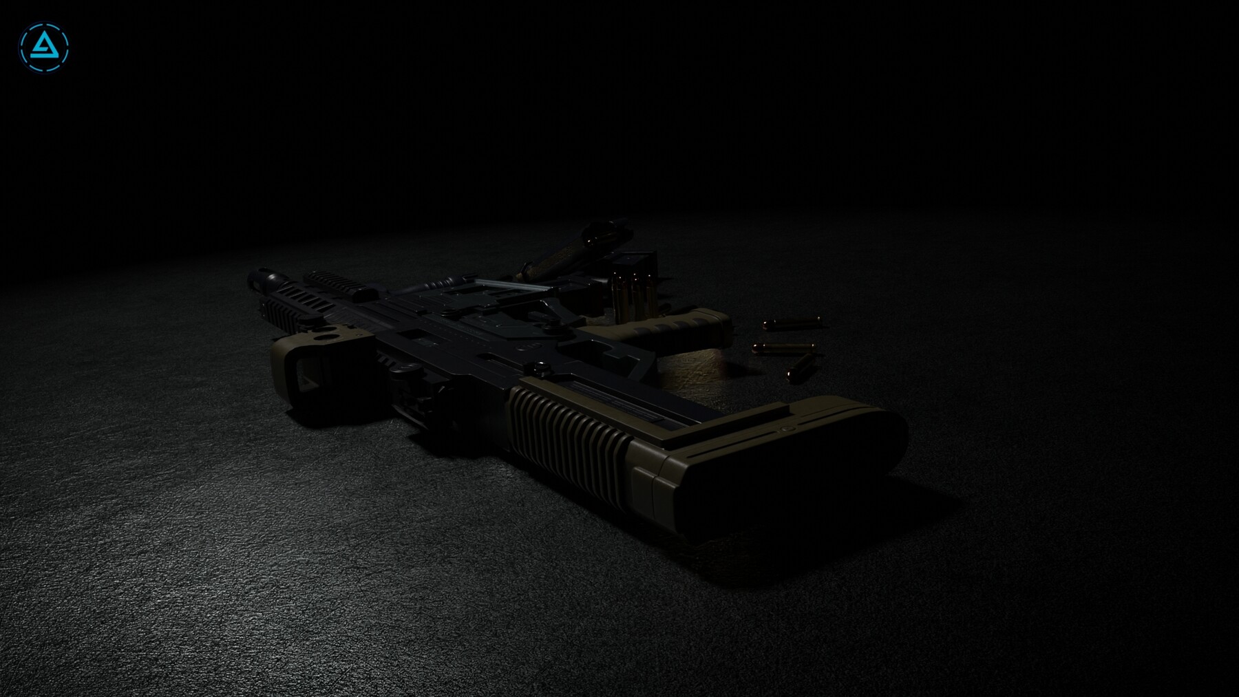 ArtStation - Proctor CP3 SMG Low-poly | Game Assets