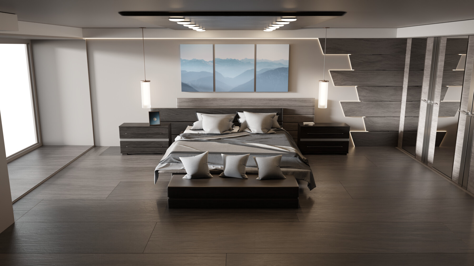 ArtStation - Modern Bedroom (Blender 3.1) | Resources