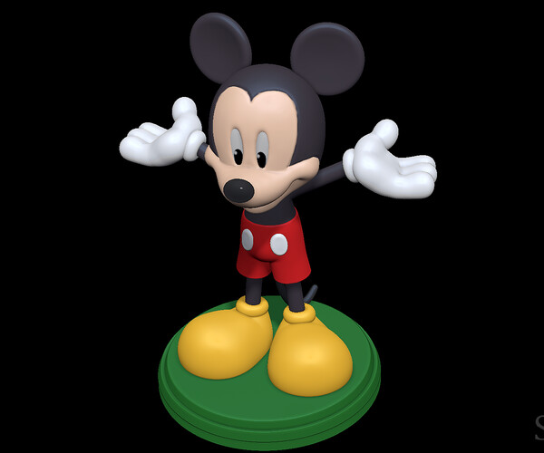 ArtStation - Mickey Mouse 3D print model | Resources