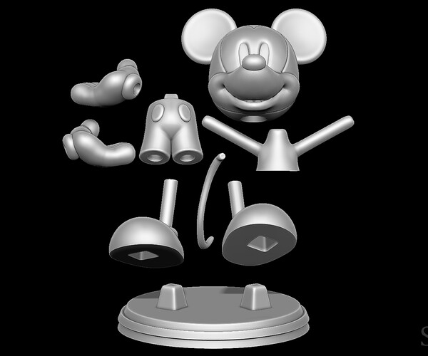 ArtStation - Mickey Mouse 3D print model | Resources