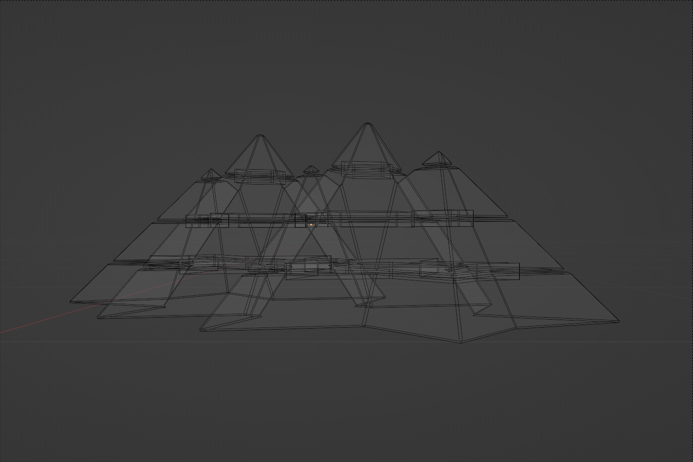 ArtStation - Futuristic Pyramidal Build Two Peaks | Game Assets