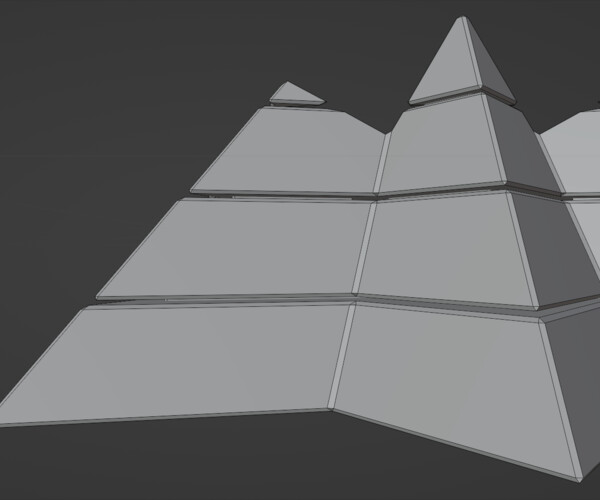 ArtStation - Futuristic Pyramidal Build Two Peaks | Game Assets