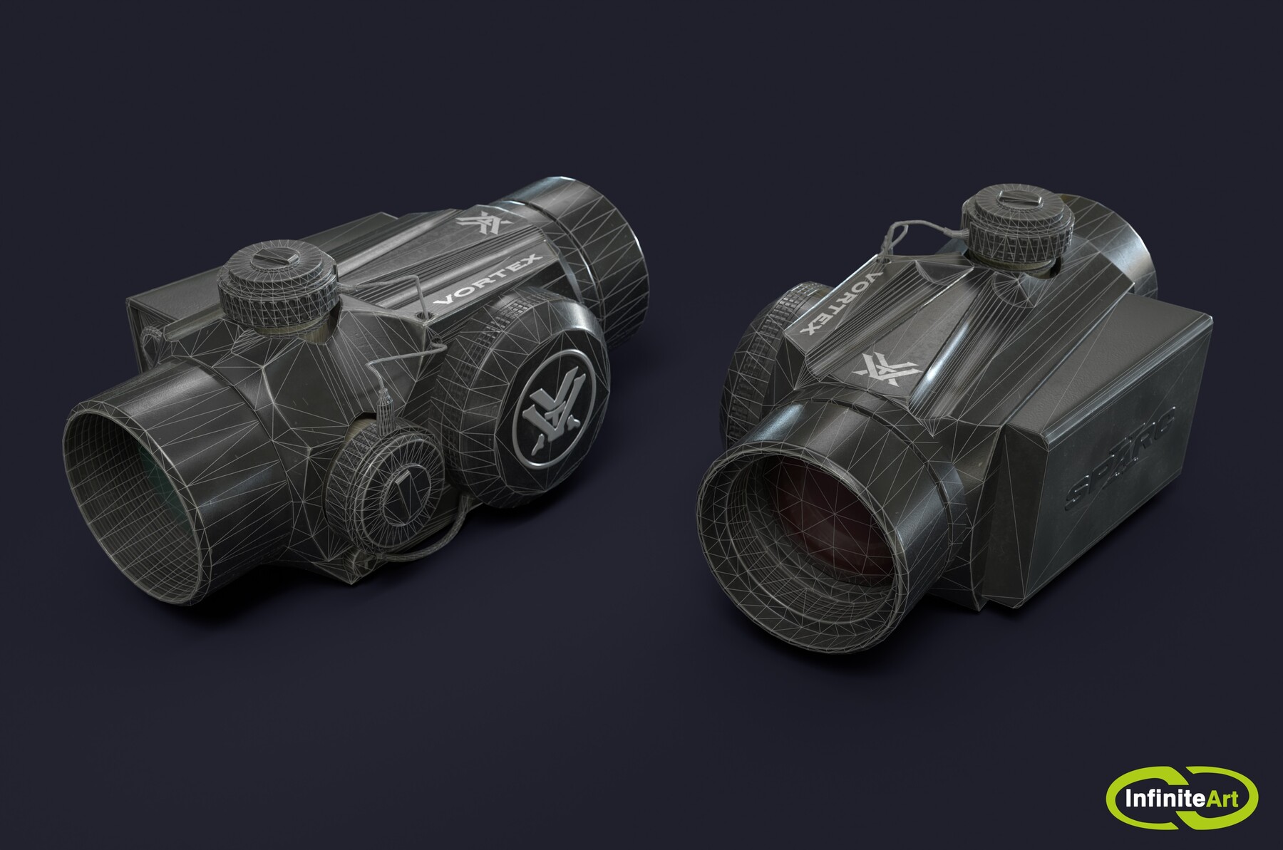 ArtStation - Gun sights Collimator sight | Game Assets