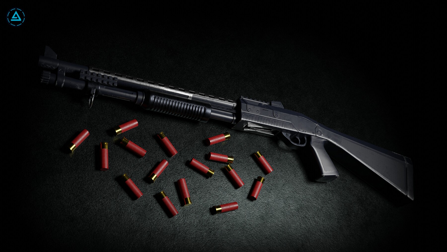 ArtStation - SPAZ M4 Shotgun Low-poly | Game Assets