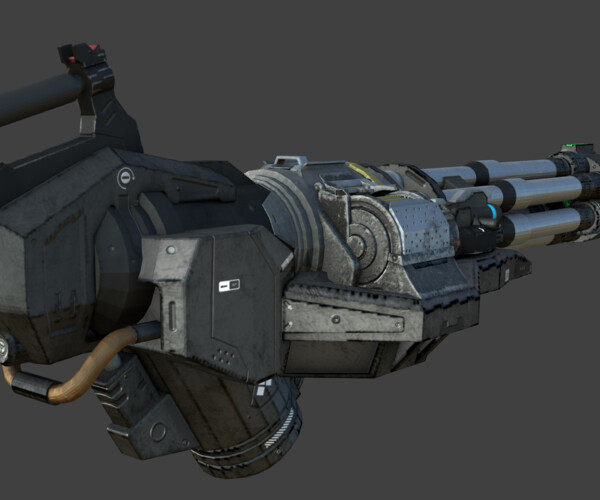 ArtStation - Sci-Fi Chaingun | Game Assets