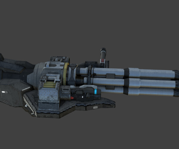 ArtStation - Sci-Fi Chaingun | Game Assets