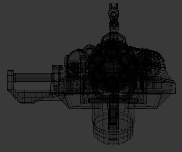 ArtStation - Sci-Fi Chaingun | Game Assets