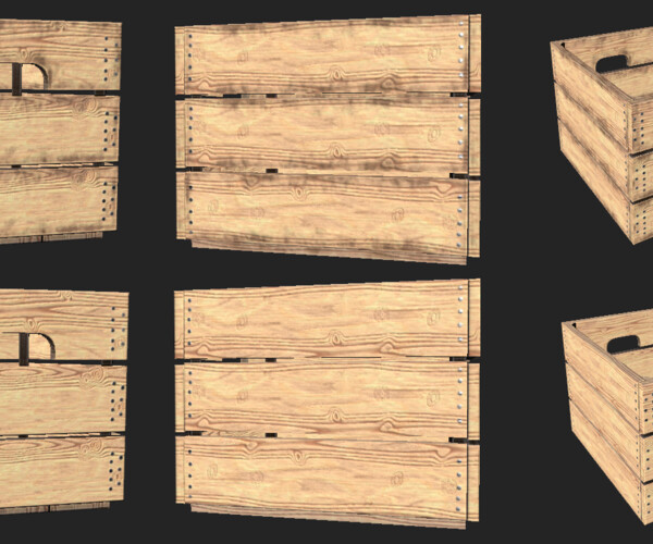ArtStation - Wooden crate / Деревянный ящик | Game Assets