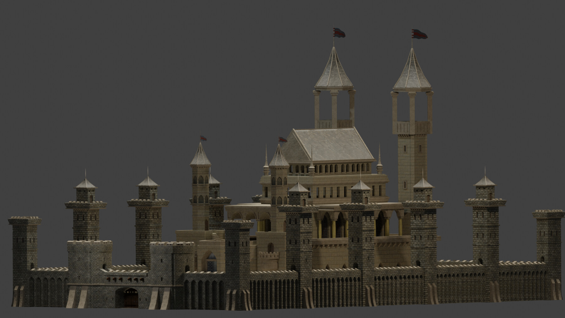 ArtStation - External Medieval Castle | Game Assets