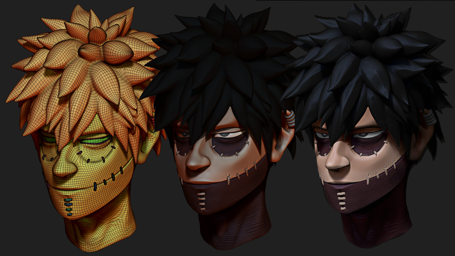 ArtStation - 3D Model - Dabi (Mha) | Resources
