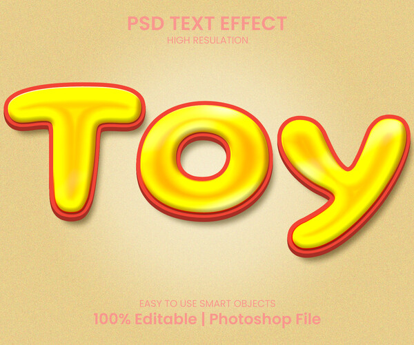 ArtStation - Editable Toy Modern 3D Text Effects | Artworks
