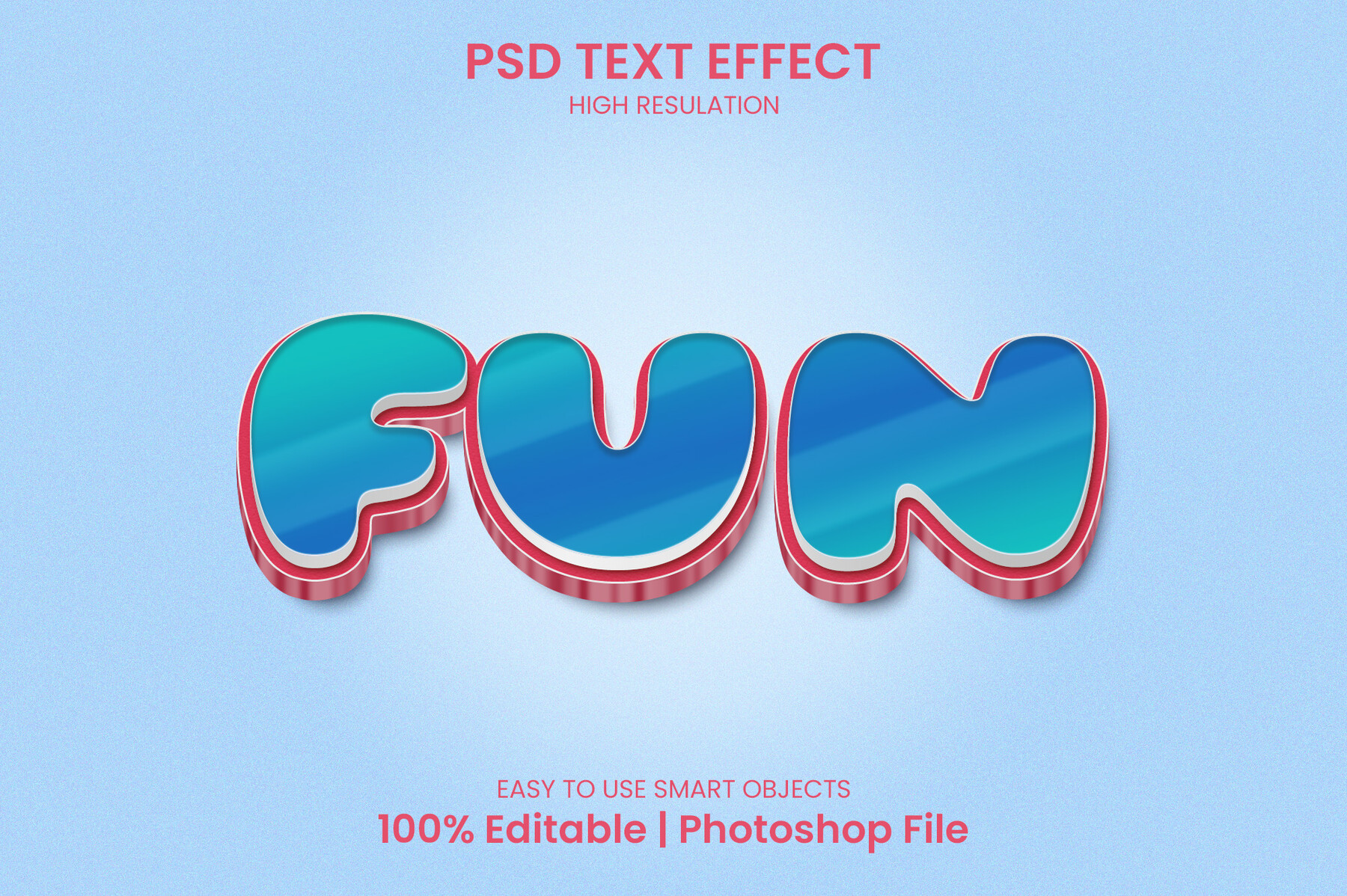 ArtStation - Fun Editable Modern 3D Text Effects | Artworks