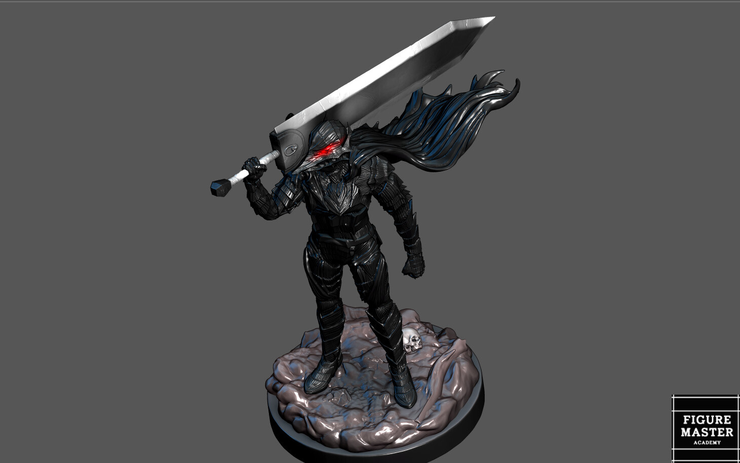 ArtStation - BERSERK GUTS FANTASY ANIME SWORD CHARACTER 3D PRINT MODEL ...