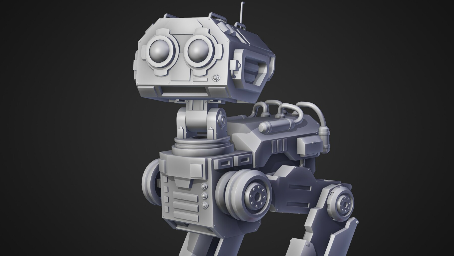 ArtStation - Sci-Fi Mech Robot - Rigged (Blender Eevee) | Resources