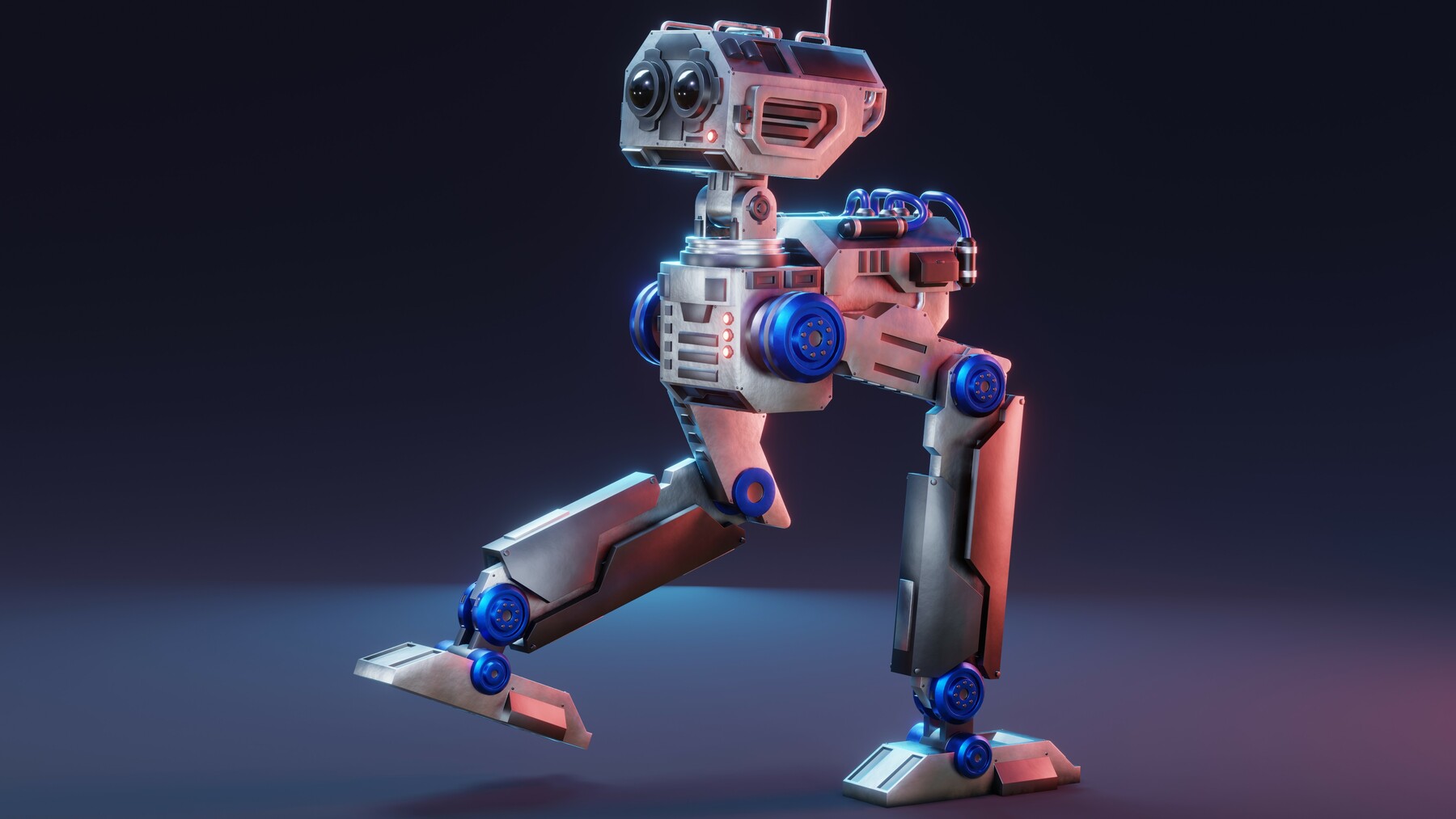 ArtStation - Sci-Fi Mech Robot - Rigged (Blender Eevee) | Resources
