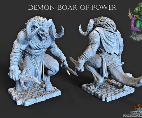 ArtStation - Demon Boar of Power | Resources