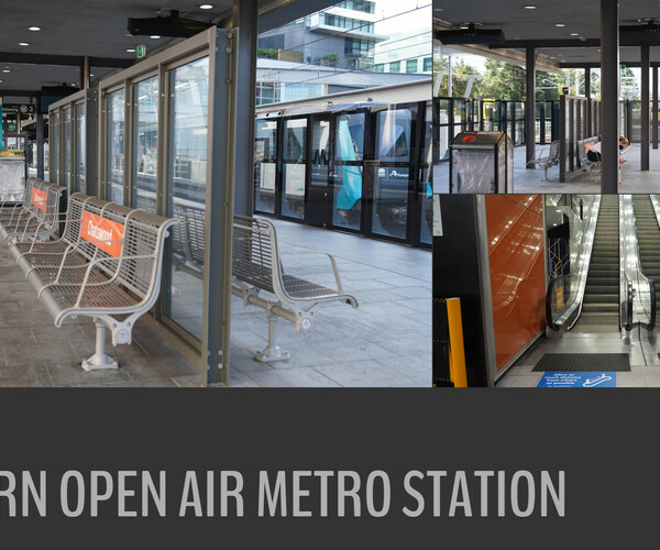 ArtStation - 101 photos of Modern Open Air Metro Station | Resources