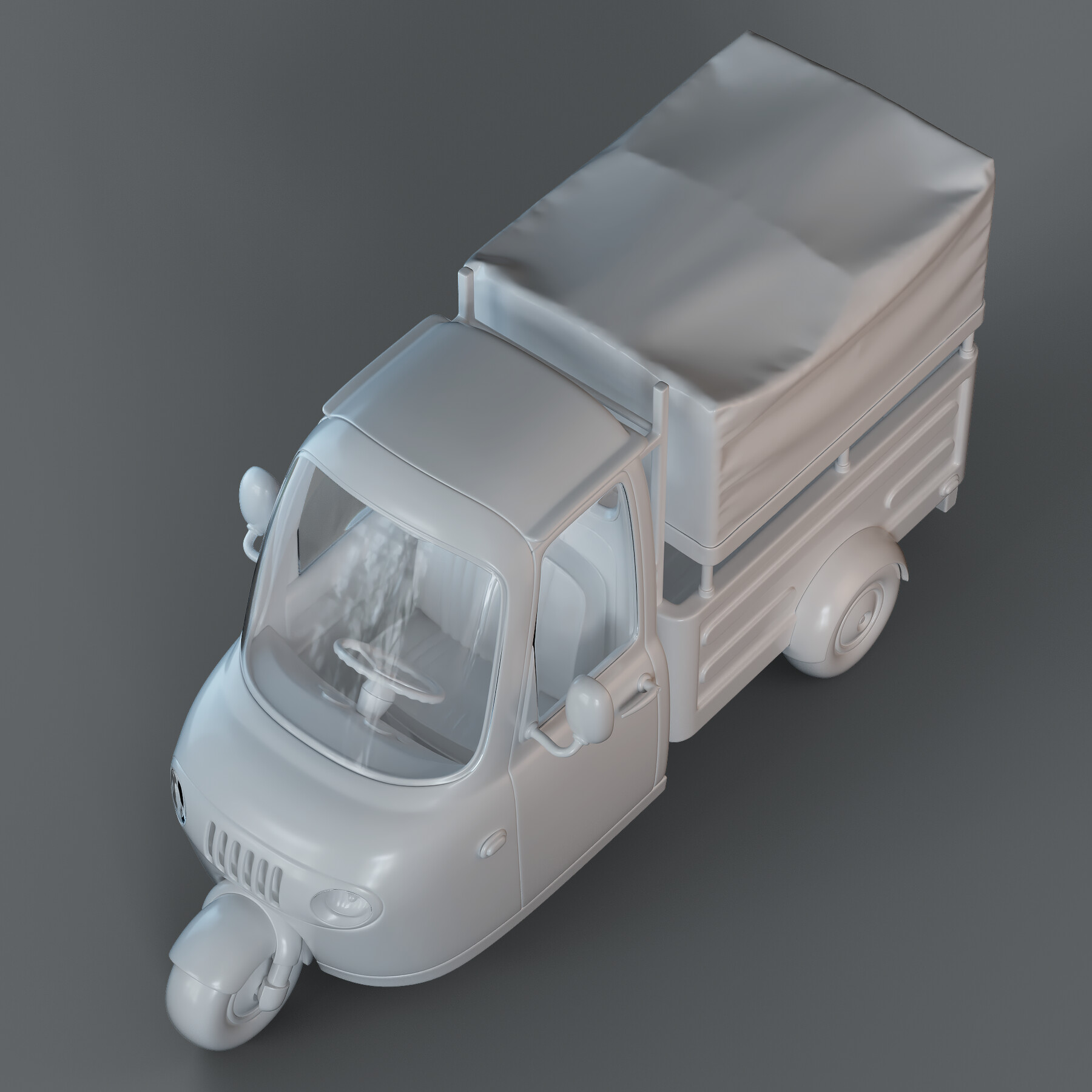 ArtStation - Cartoon Three Wheeler | Resources