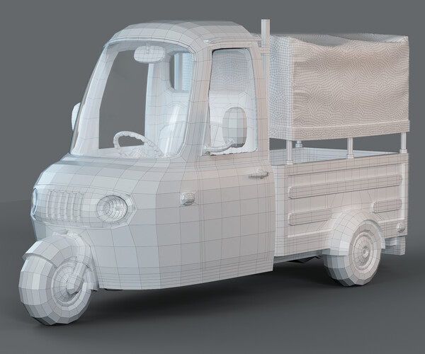 ArtStation - Cartoon Three Wheeler | Resources