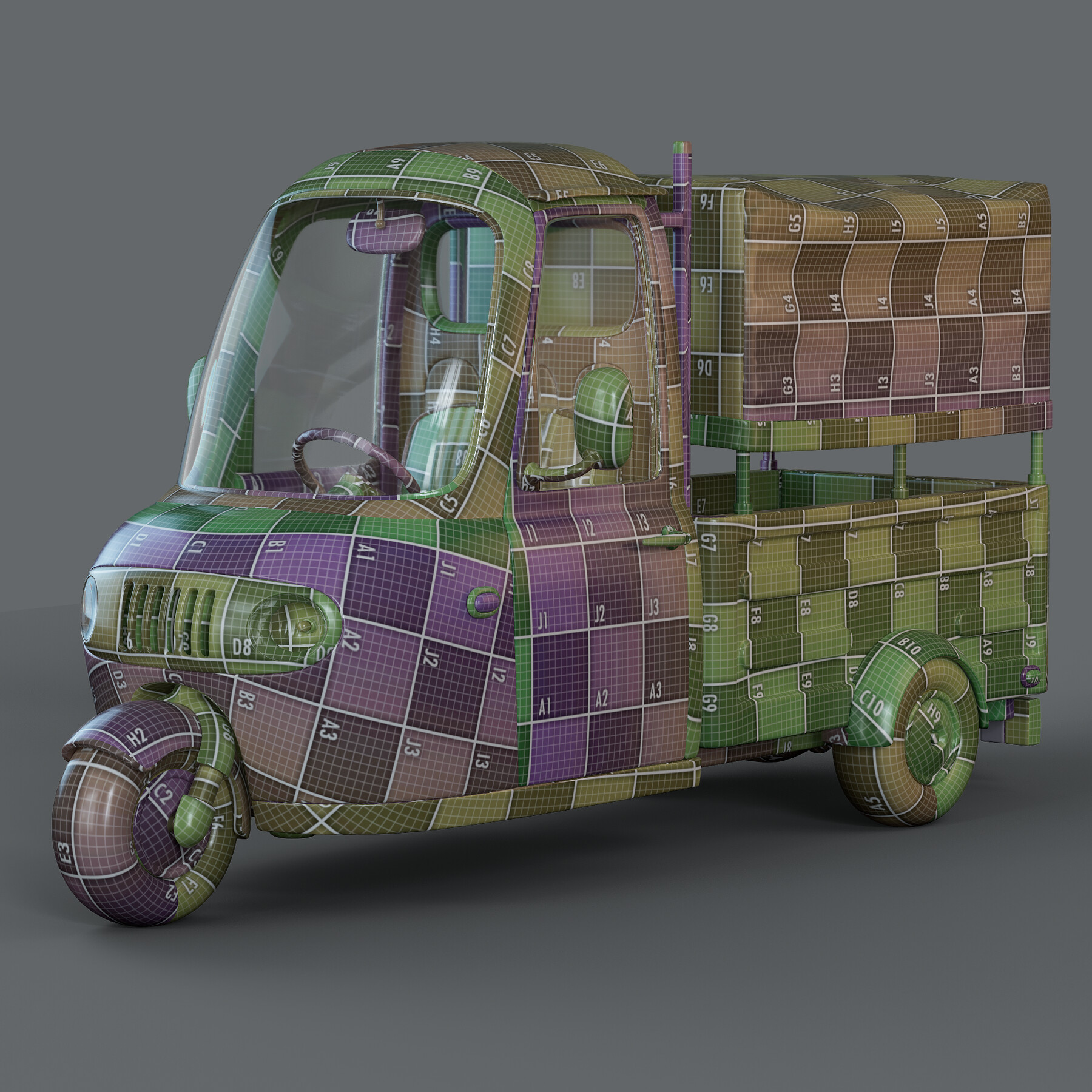 ArtStation - Cartoon Three Wheeler | Resources