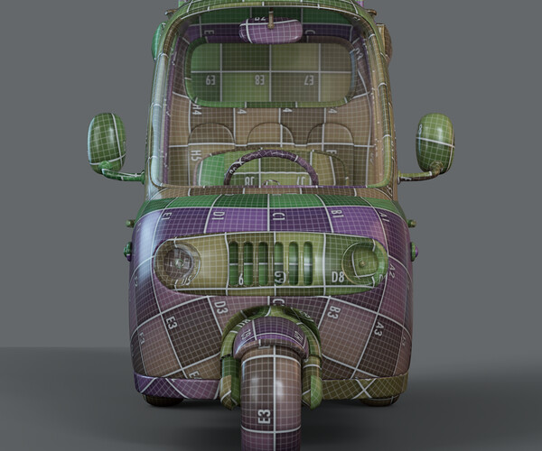 ArtStation - Cartoon Three Wheeler | Resources