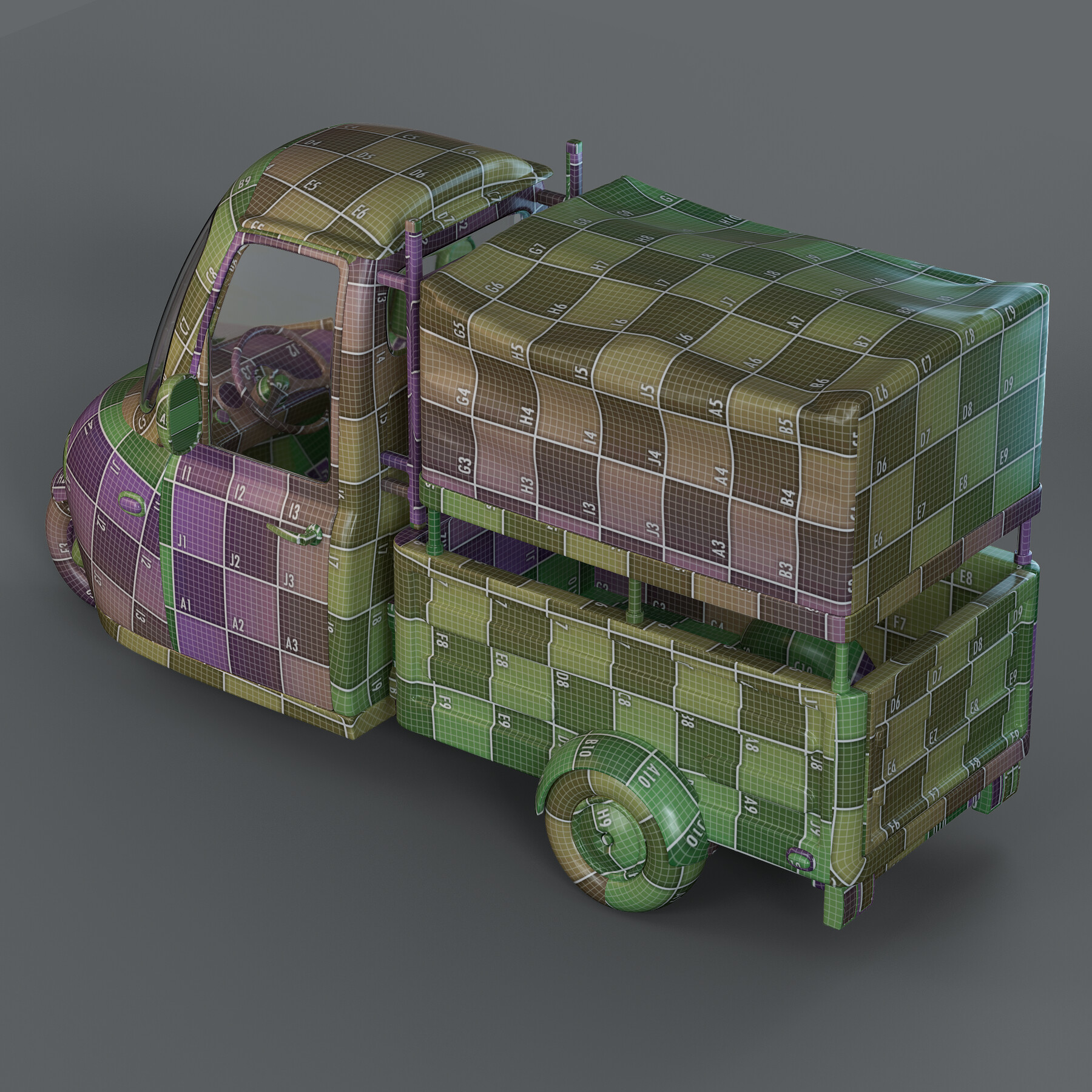 ArtStation - Cartoon Three Wheeler | Resources