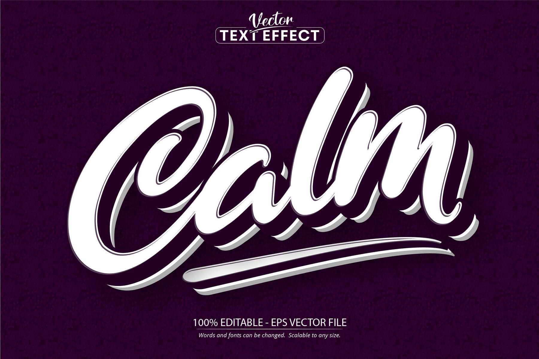 ArtStation - Calm text effect, editable minimalistic text style | Artworks