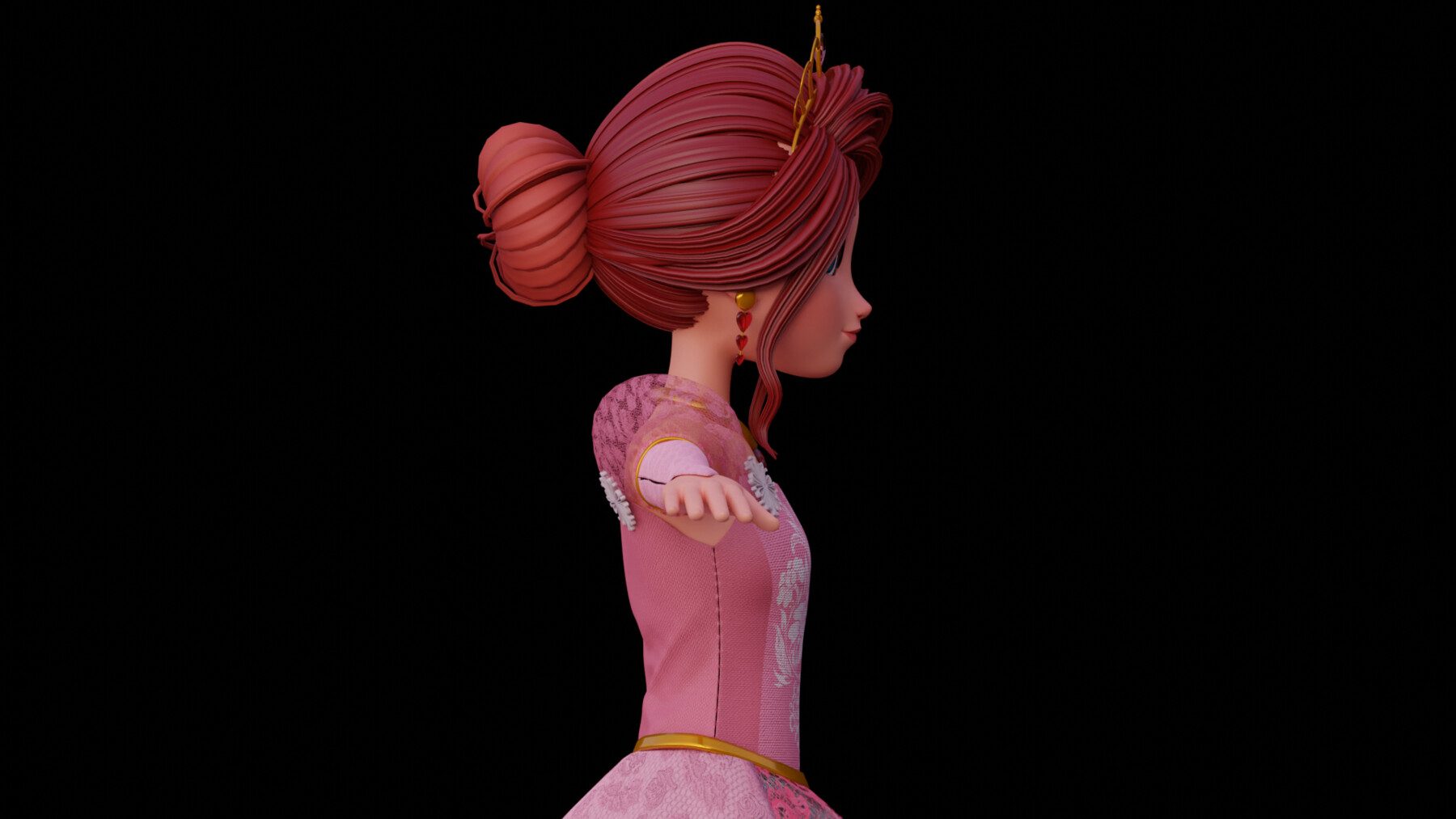 ArtStation - Disney Style Princess- Fully Rigged | Game Assets