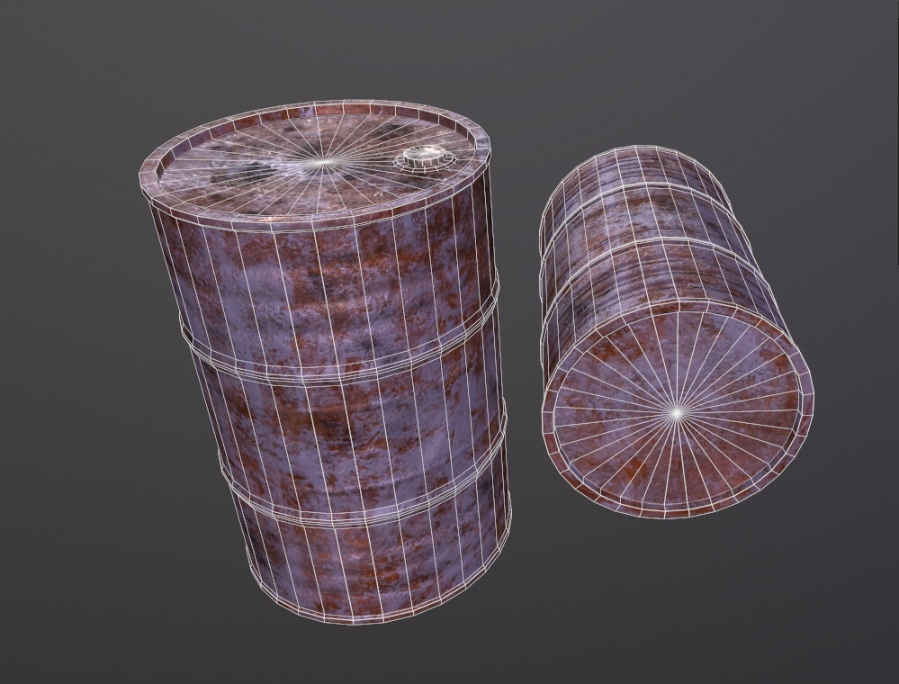 ArtStation - Old rusty barrel (Game Ready) | Game Assets