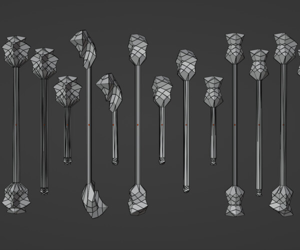 ArtStation - Futuristic Cubic Hammers | Resources