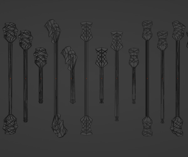 ArtStation - Futuristic Cubic Hammers | Resources