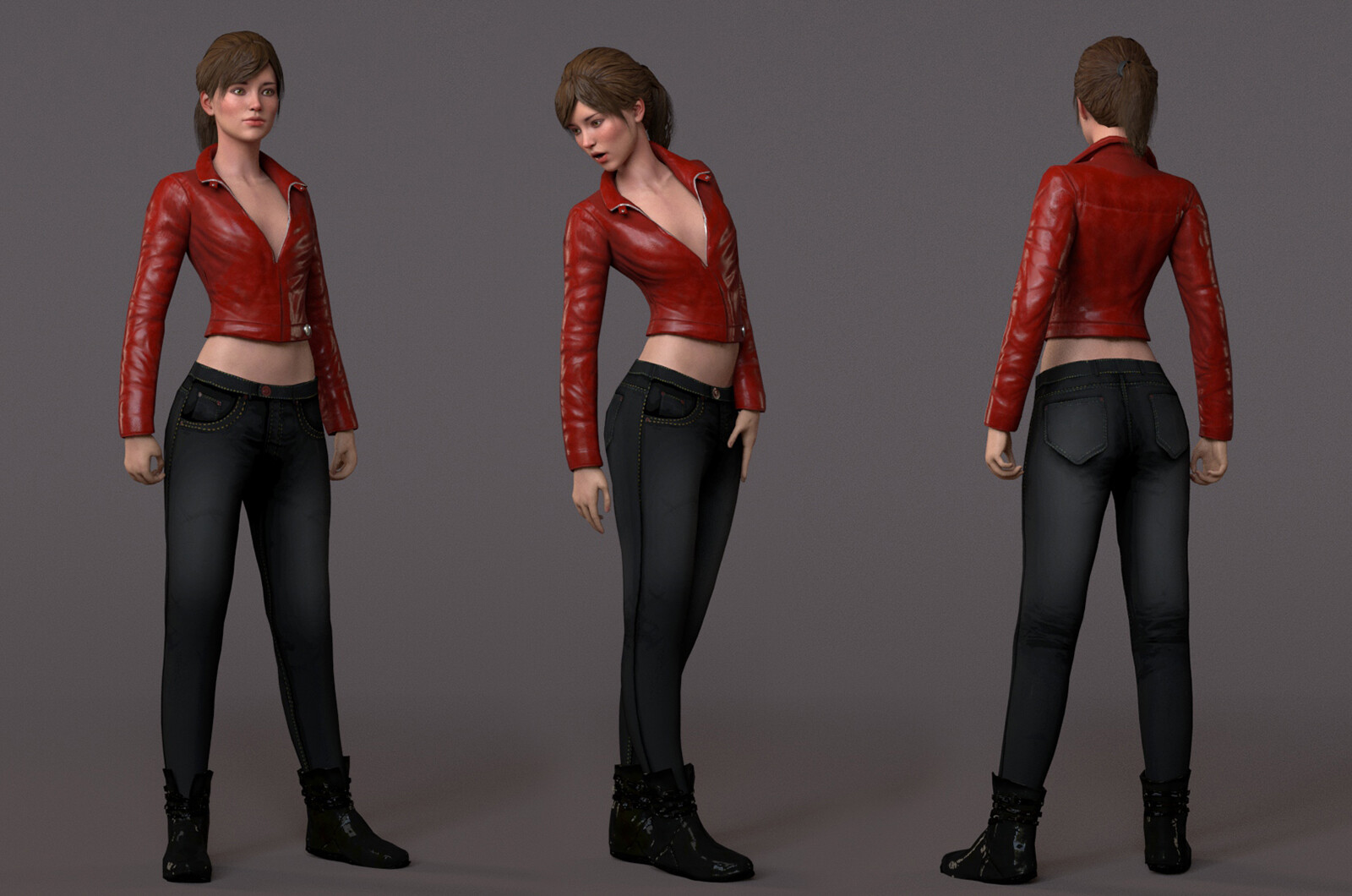 ArtStation - FemaleBase With Outfit | Game Assets