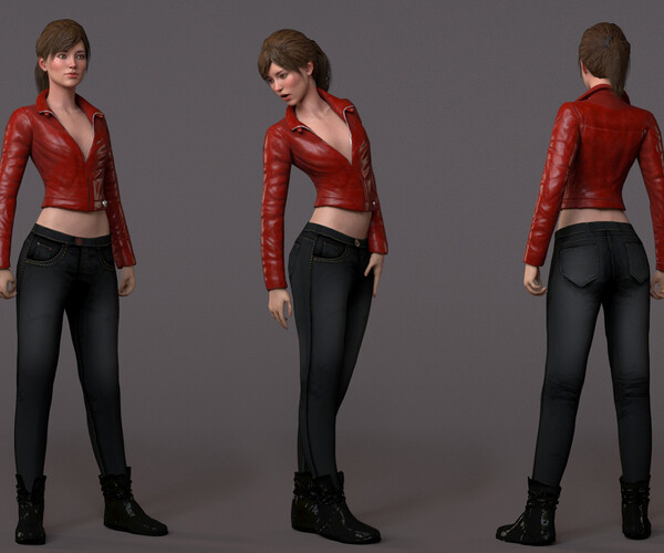 ArtStation - FemaleBase With Outfit | Game Assets