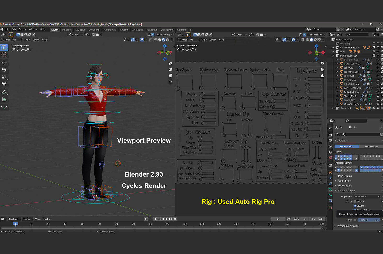 ArtStation - FemaleBase With Outfit | Game Assets