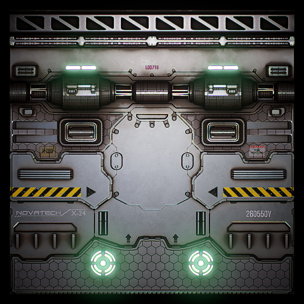 ArtStation - PBR Sci-Fi Texture Pack 01 | Game Assets