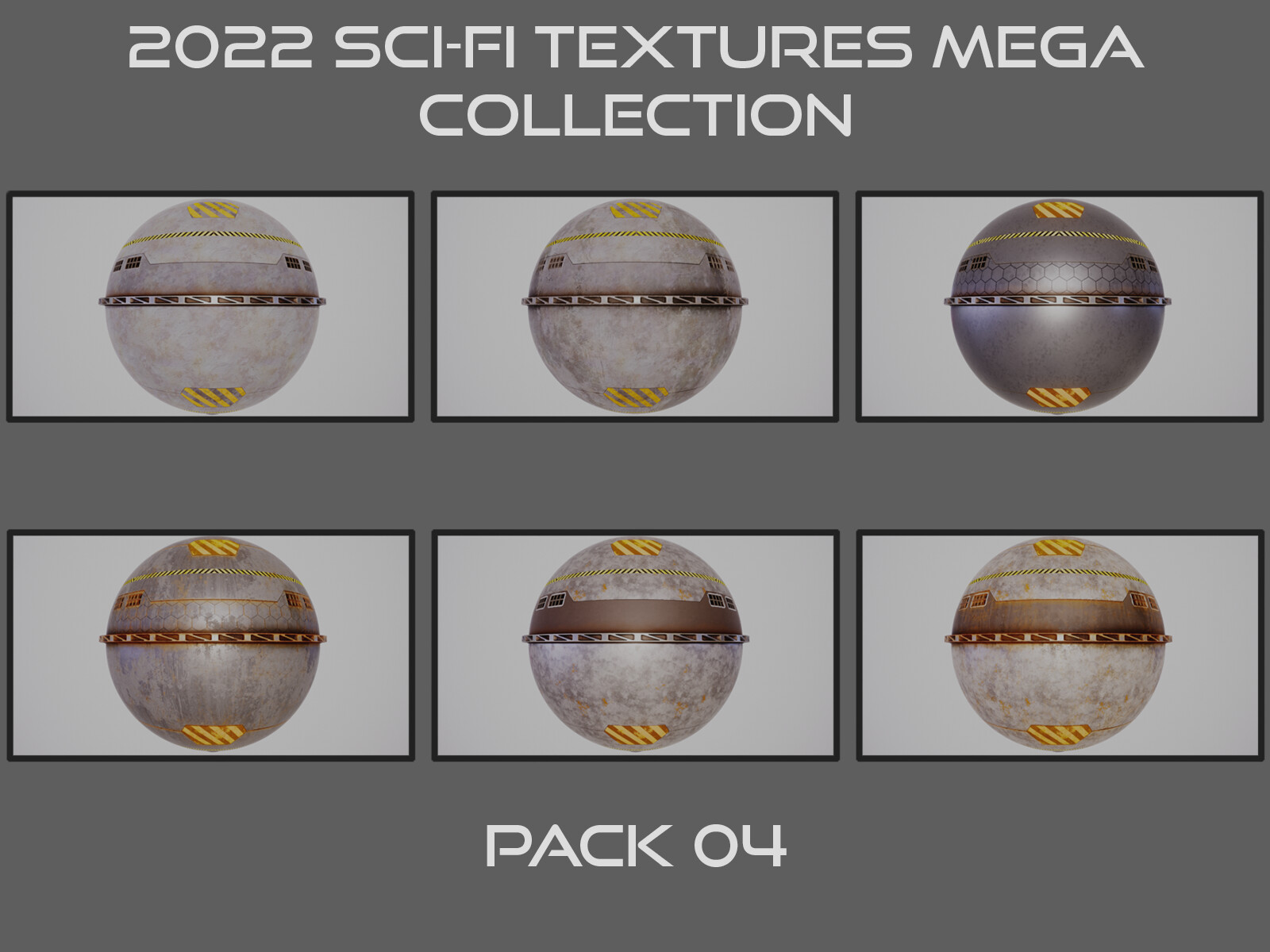 ArtStation - PBR Sci-Fi Texture Pack 04 | Game Assets