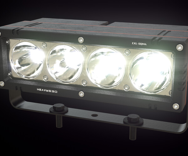 ArtStation - External LED work light SQM4 | Resources