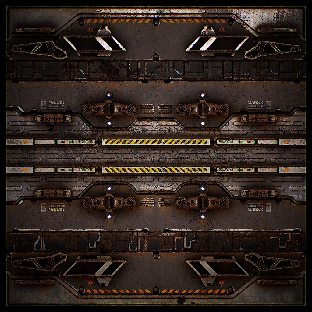 ArtStation - PBR Sci-Fi Texture Pack 17 | Game Assets