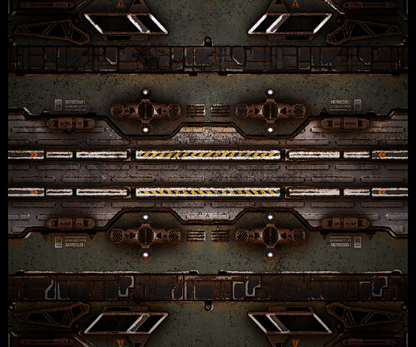 ArtStation - PBR Sci-Fi Texture Pack 17 | Game Assets