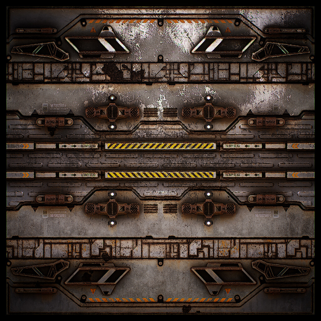 ArtStation - PBR Sci-Fi Texture Pack 17 | Game Assets