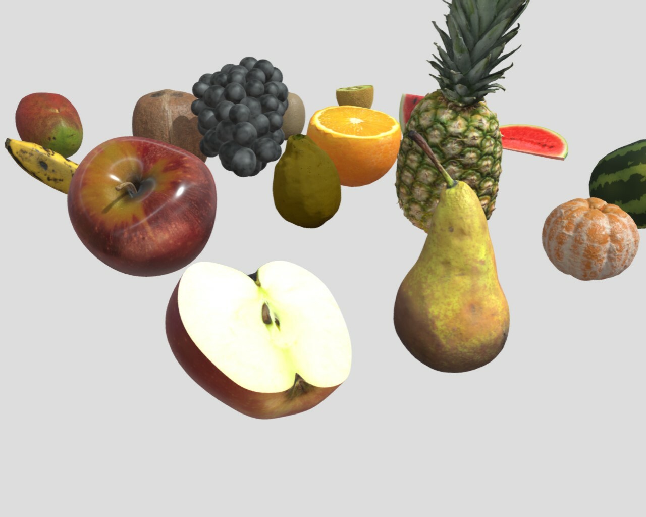 ArtStation - fruits pack Low-poly 3D model | Game Assets