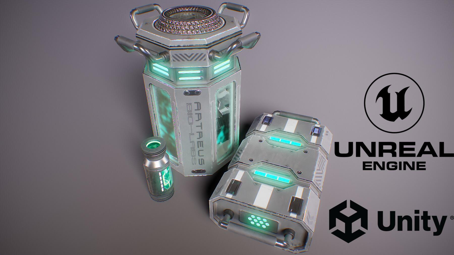 ArtStation - PBR Sci-Fi Lab Props Mini Collection | Game Assets