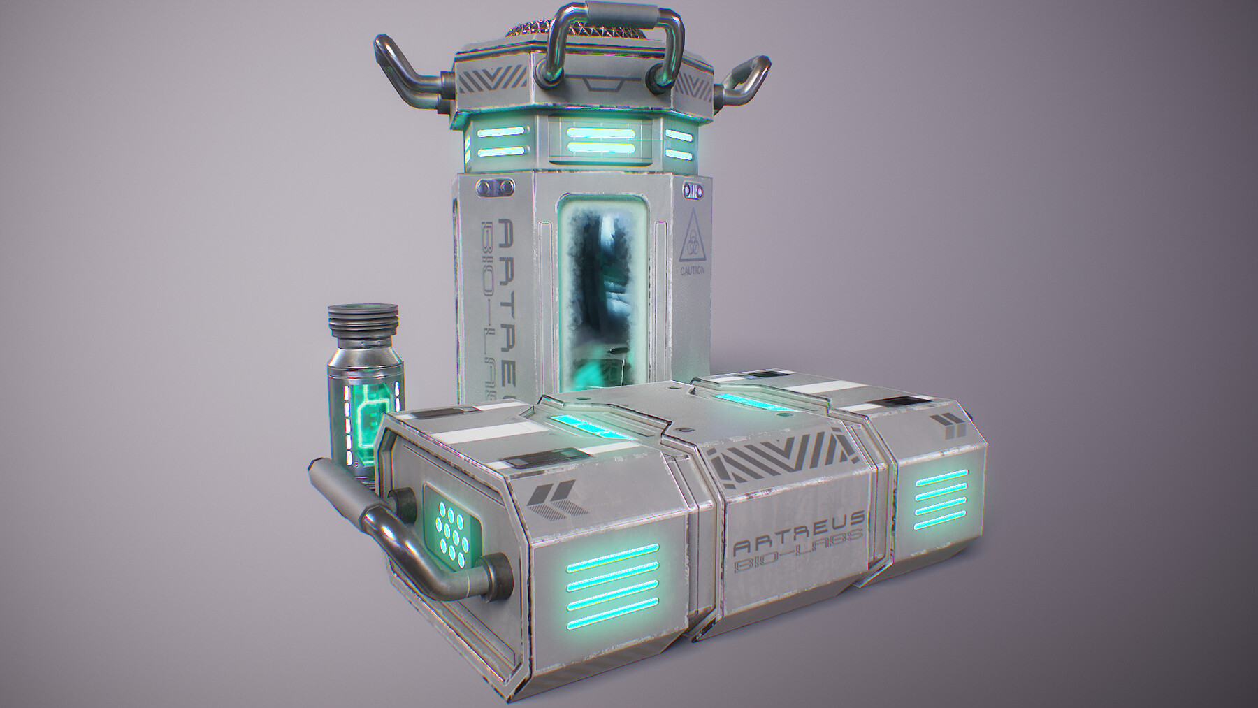 ArtStation - PBR Sci-Fi Lab Props Mini Collection | Game Assets