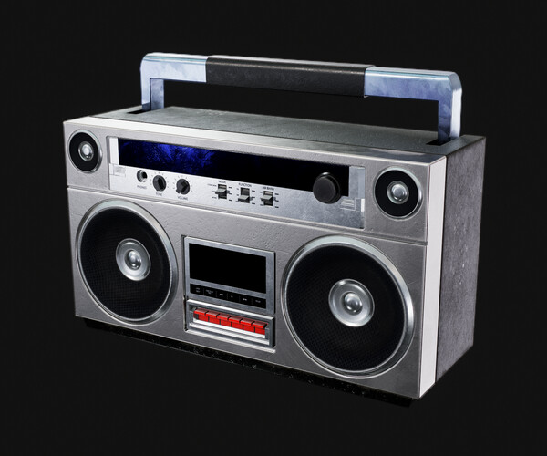 ArtStation - 3D Model Boombox - Game Ready | Game Assets