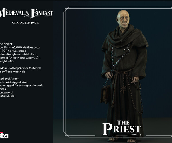ArtStation - The Priest | Game Assets